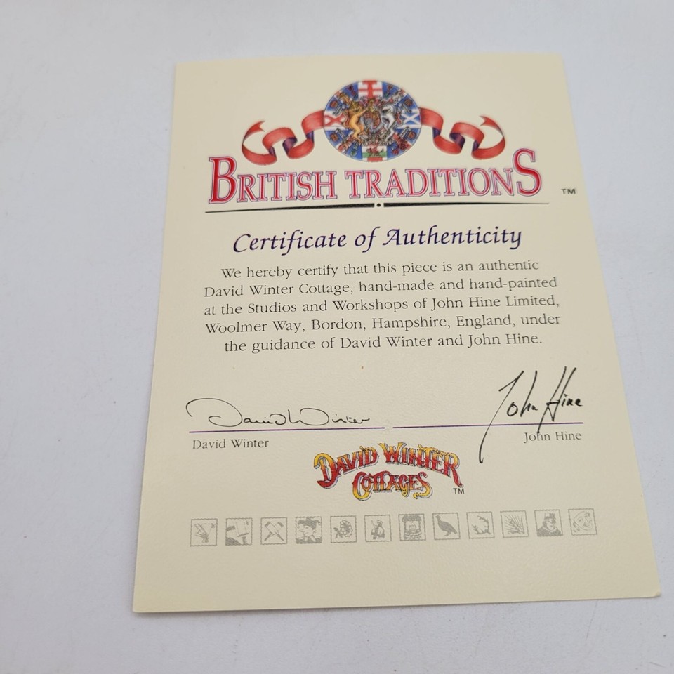 Vintage David Winter Cottages British Traditions Nov GUY FAWKES w Box ...