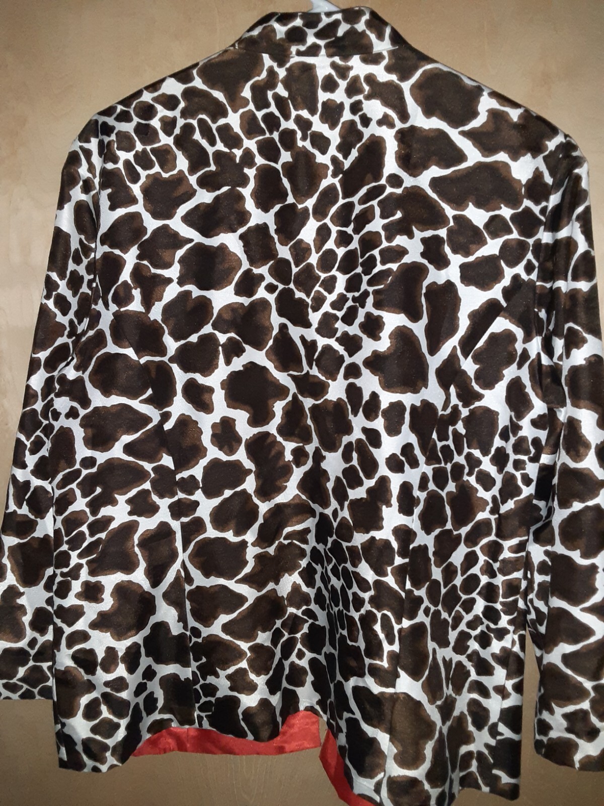 Chico's Cow Print Mandarin Collar Blazer - Size 2/Small | eBay