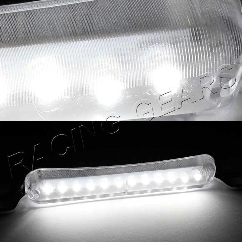 6000K Xenon White 12 LED SMD Bolt-On Car License Plate Light Lamp ...