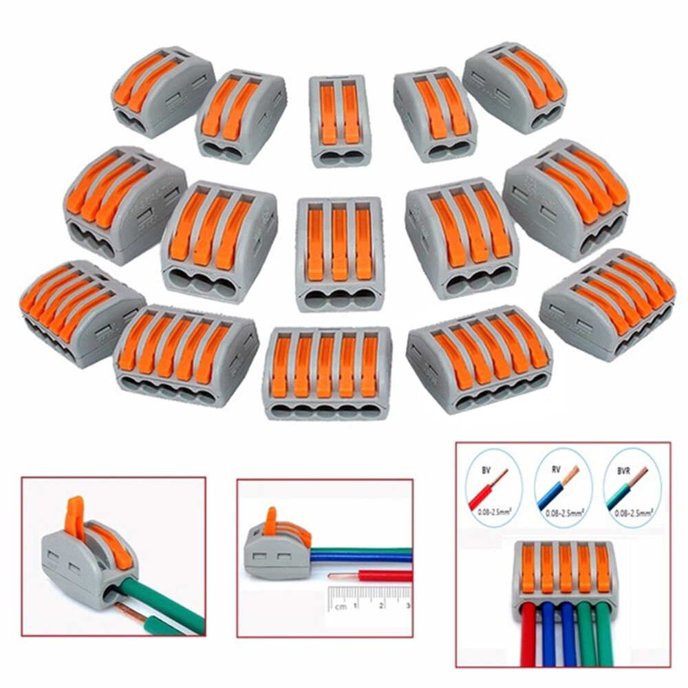 15pcs Cable Connector Wire Universal Connectors Quick D0D8 | eBay