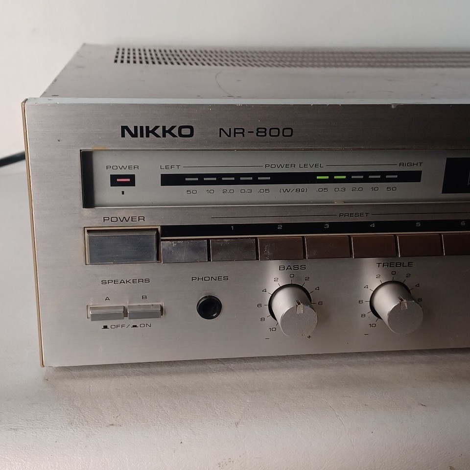 NIKKO NR-800 Receiver Silver, Tested & Working | eBay