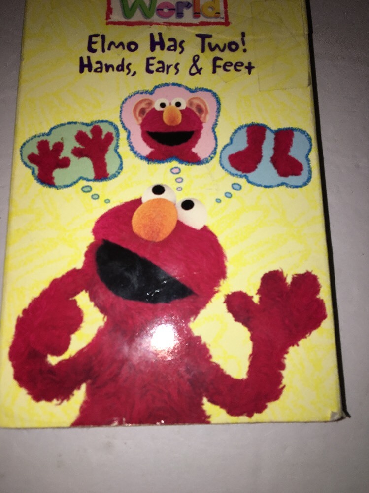 Elmo's World VHS Elmo Has Two Hands Ears & Feet-SESAME STREET-RARE ...