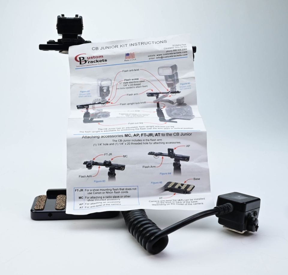 Custom Brackets CB Junior Flash Rotating Bracket Kit & Removable Nikon ...