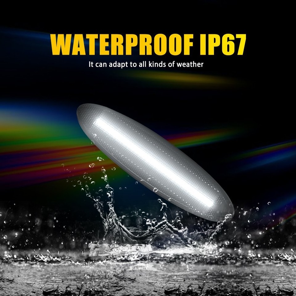 White LED Rear Side Marker Light Smoked FIT Chevrolet Corvette C5 1997 ...