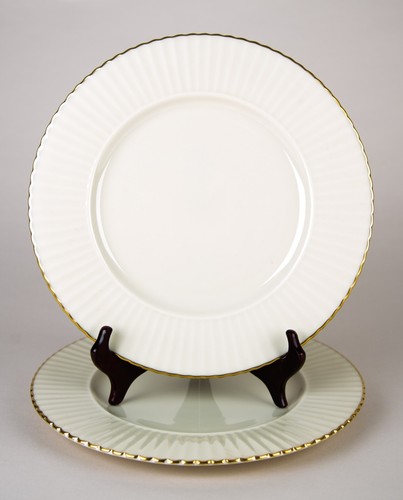 Lenox Special L148 Dinner Plates Set of 2 Vintage Gold Rim Dinnerware ...