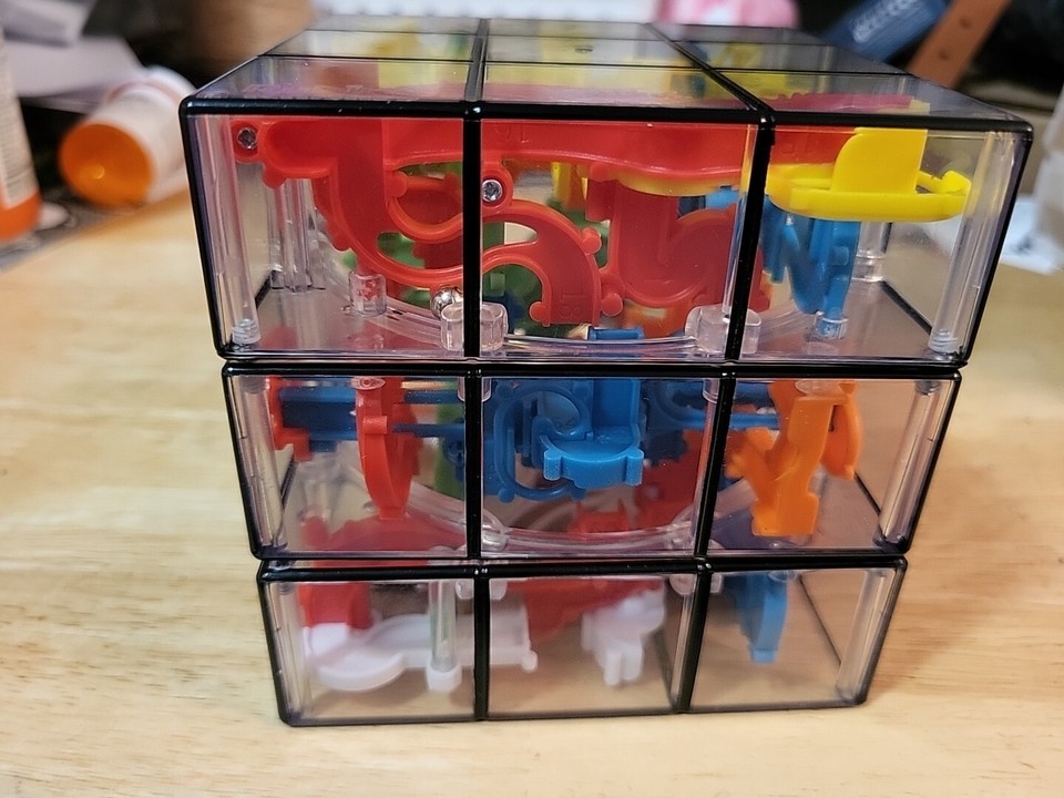 Rubik’s Perplexus ~ Fusion Puzzle Marble Ball Maze ~ Skill Game Cube ...