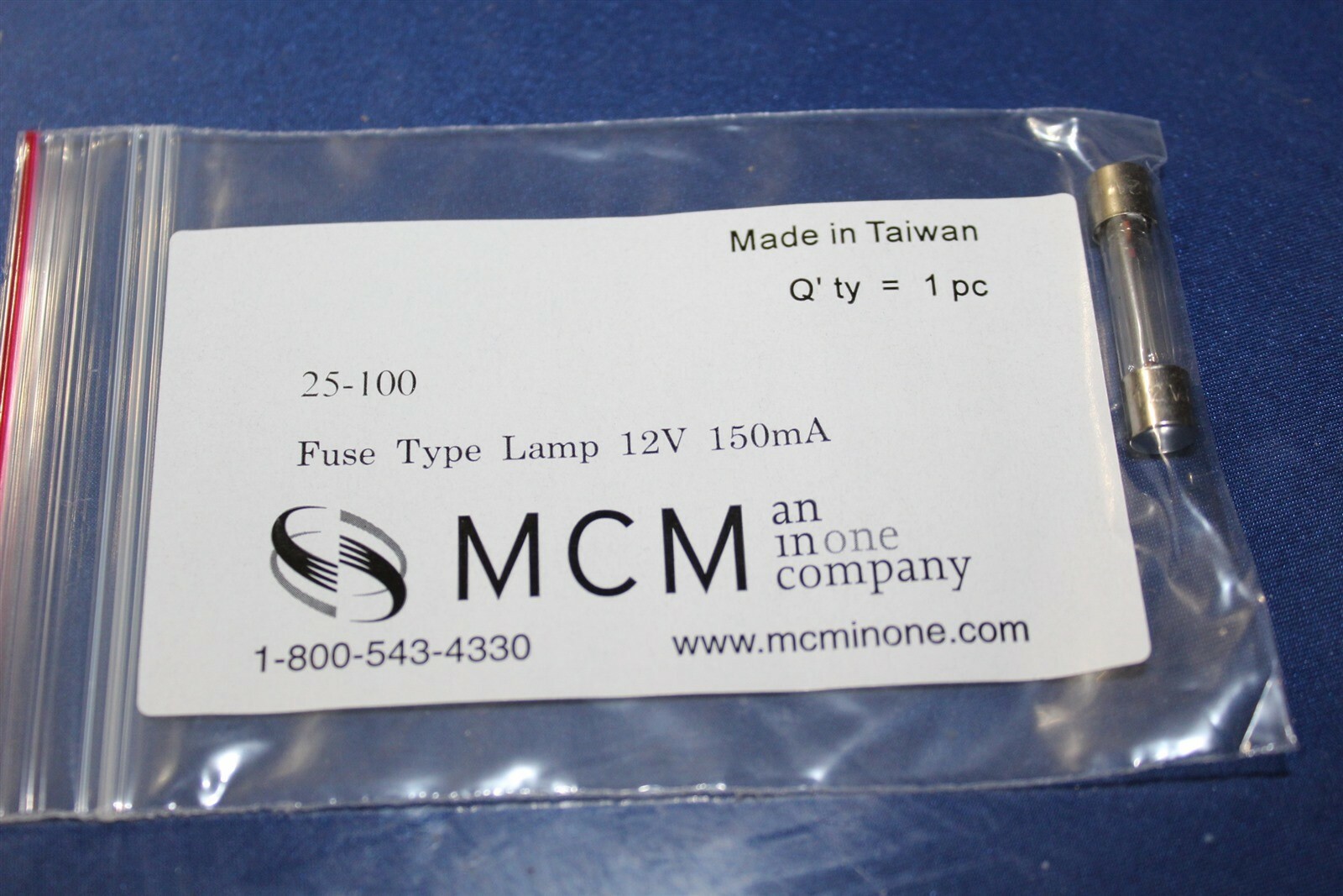 12V 150mA Fuse Type Lamp - MCM 25-100 | eBay