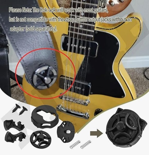 1 Set (2 pieces) Universal Quick Change Guitar Strap Locks For Rok-Lok ...