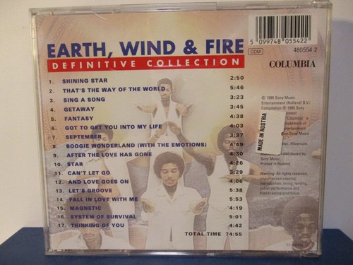 Earth Wind & Fire - Definitive Collection - CD - MINT condition - E24 ...