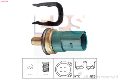 Sensor, coolant temperature EPS Facet 7.3258 Kw 530 258 Rear for ,AUDI ...