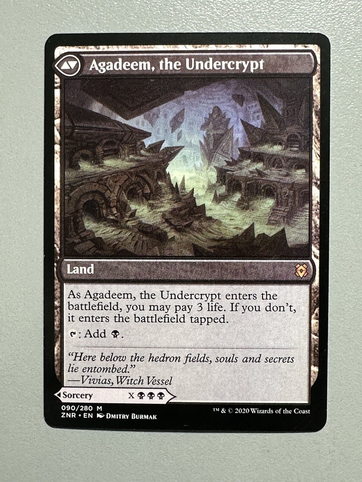MTG Agadeem's Awakening // Agadeem, the Undercrypt Zendikar Rising 090/ ...