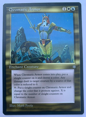 CHROMATIC ARMOR - MAGIC THE GATHERING - ICE AGE - RARE | eBay