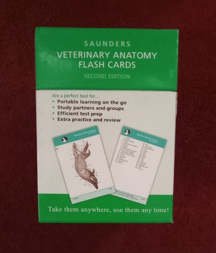 Sanders Veterinary Anatomy Flash Cards -Second Edition | eBay