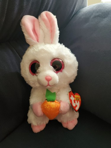 Ty Beanie Boos BRUNCH the Bunny Rabbit w/carrot W Tag 9" tall Exclusive ...