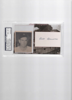1948 Baseball Rookie Card, Bill Bevens, Autograph, PSA/DNA Spelling ...