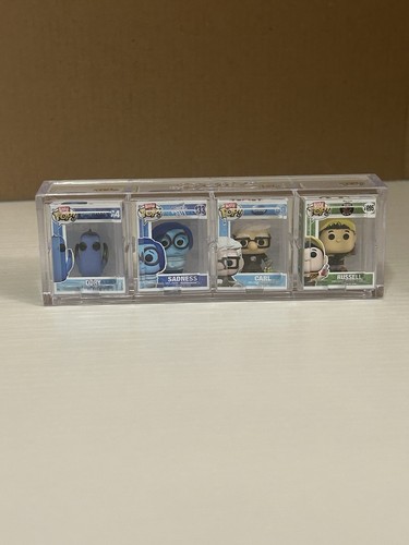 4 Disney Bitty Pop Funko Pop Lot Dory, Sadness, Carl, & Russell Brand ...