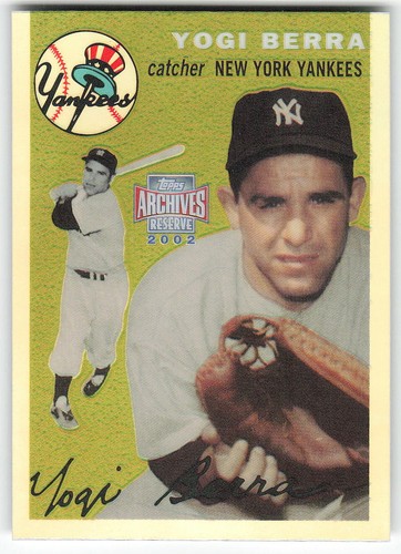 2002 Topps Archives Reserve #53 Yogi Berra BASEBALL New York Yankees | eBay