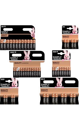 DURACELL AA/AAA/AAAA BATTERIES Alkaline Batteries Extra Life Long ...