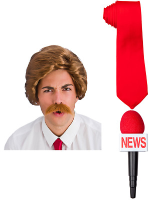 Funny News Reporter News Reader Anchor Man Ron Burgundy Fancy Dress ...