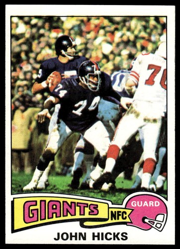 1975 Topps John Hicks #283 New York Giants K1 | eBay