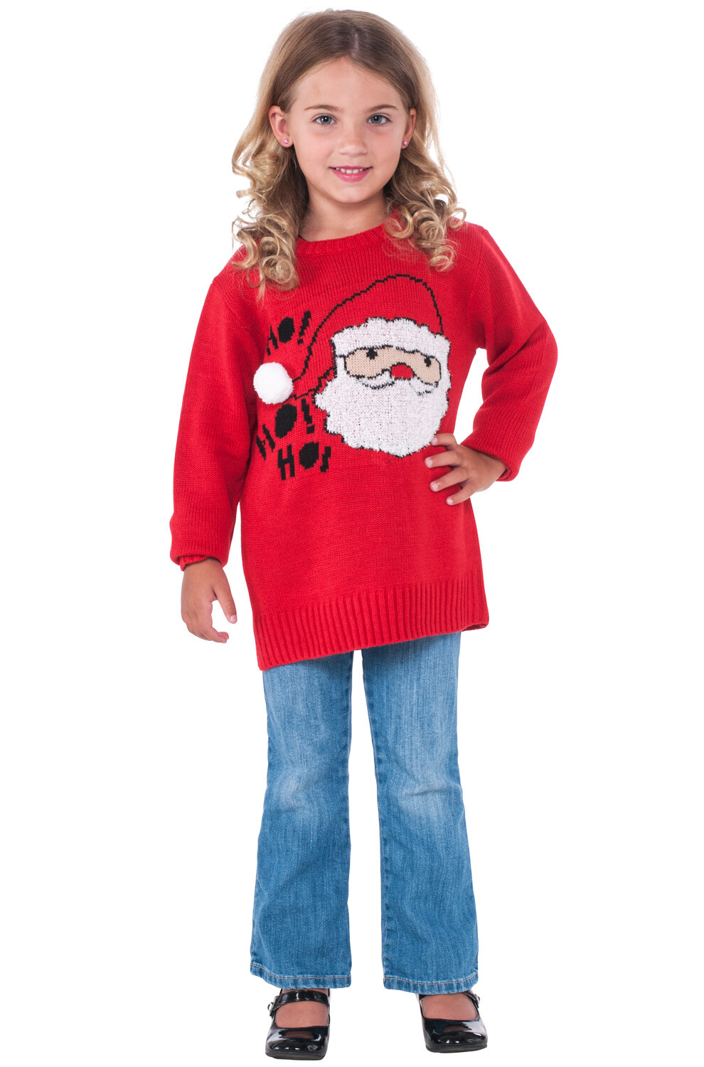 Christmas Red Santa Sweater Child Costume | eBay