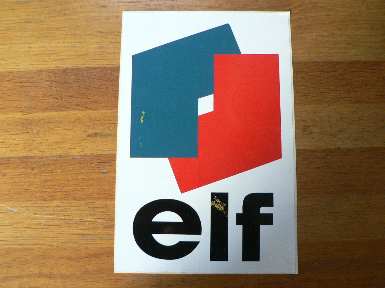 STICKER,DECAL ELF LOGO OLIE GAS BENZINE BIG SIZE 28 CM NOT 100 % OK | eBay