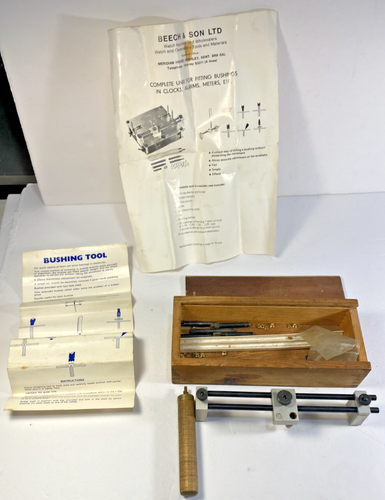 Vintage Clockmaker Watch Repairman Bushing Tool by Beech & Son w ...