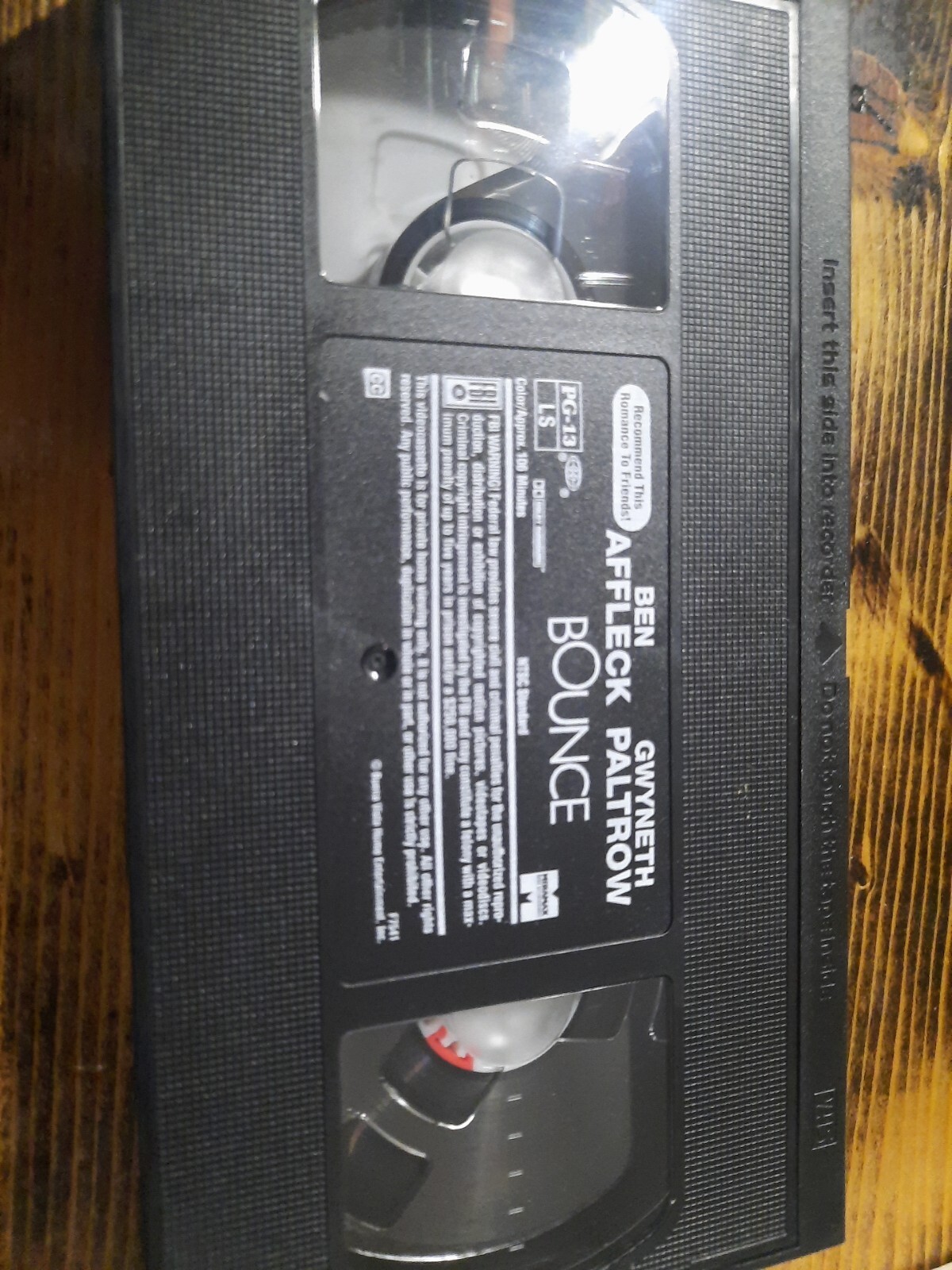 🎆Bounce VHS Tape Movie 2001 Ben Affleck Gwyneth Paltrow 786936158519| eBay