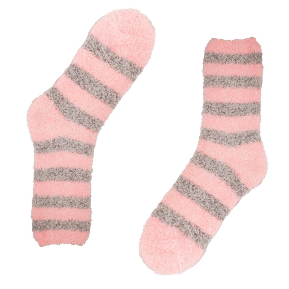Chirpy Socks - Women's Soft Fuzzy Warm Cozy Striped Fuzzy Socks | eBay