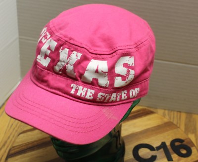 ROBIN RUTH WOMENS "THE STATE OF TEXAS" HAT CADET/MILITARY STYLE PINK ...