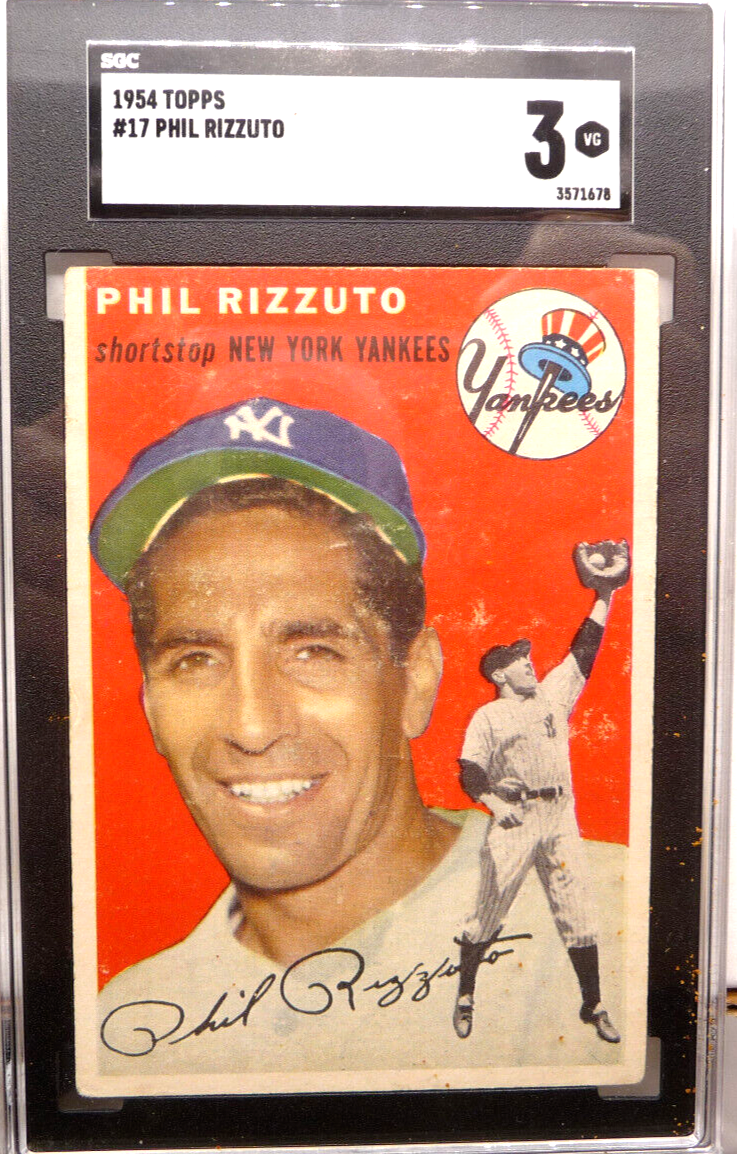 1954 Topps Phil Rizzuto #17 New York Yankees Great Shortstop SGC 3 | eBay