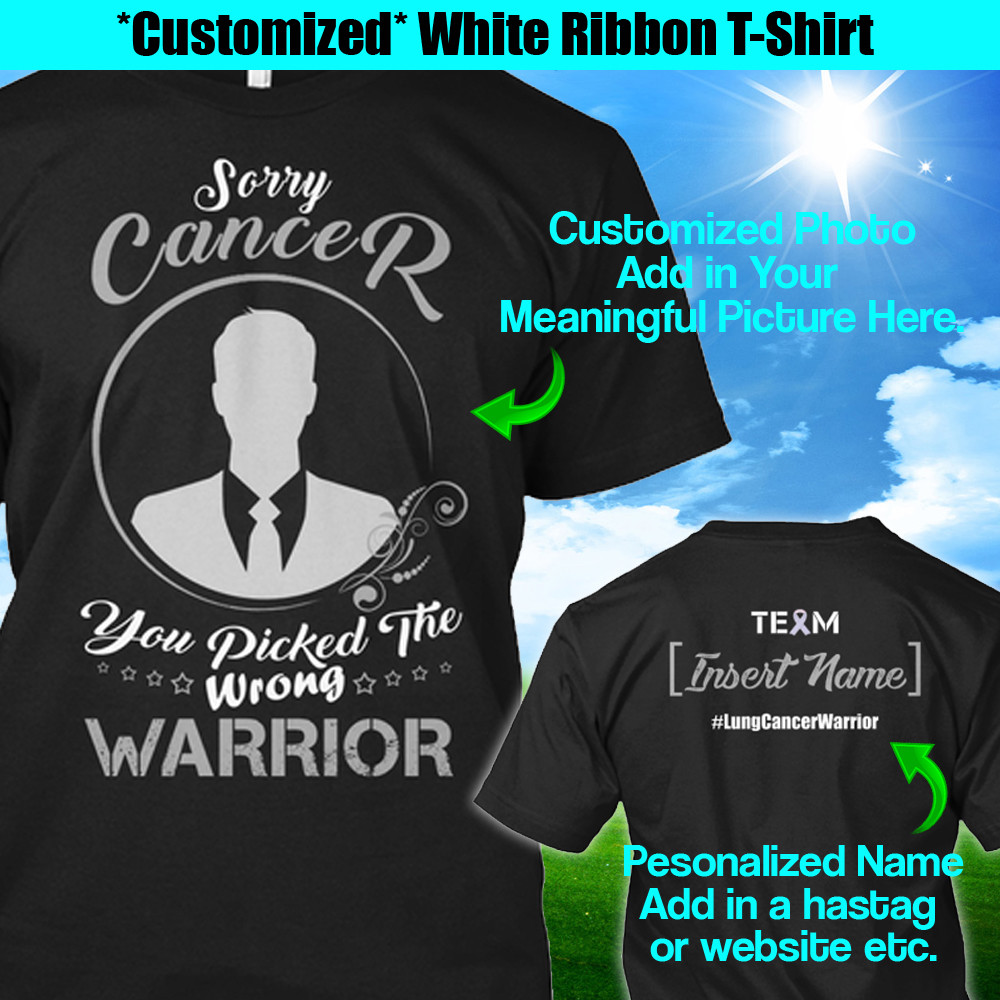 Personalized Lung Cancer Shirts Lung Cancer Awareness T Shirt Design