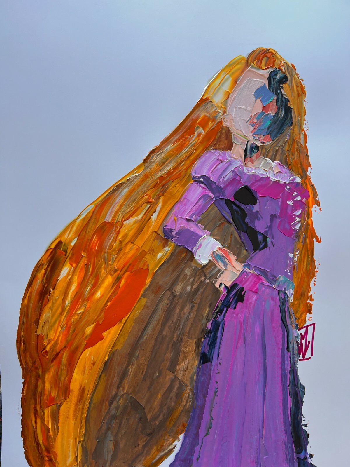 Rapunzel Oil Painting