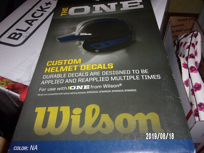 *NEW* Wilson The One Batting Helmet Custom Decals Stickers Decals Blue ...