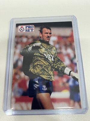 Everton Neville Southall Vintage Football Card In Double Protective ...