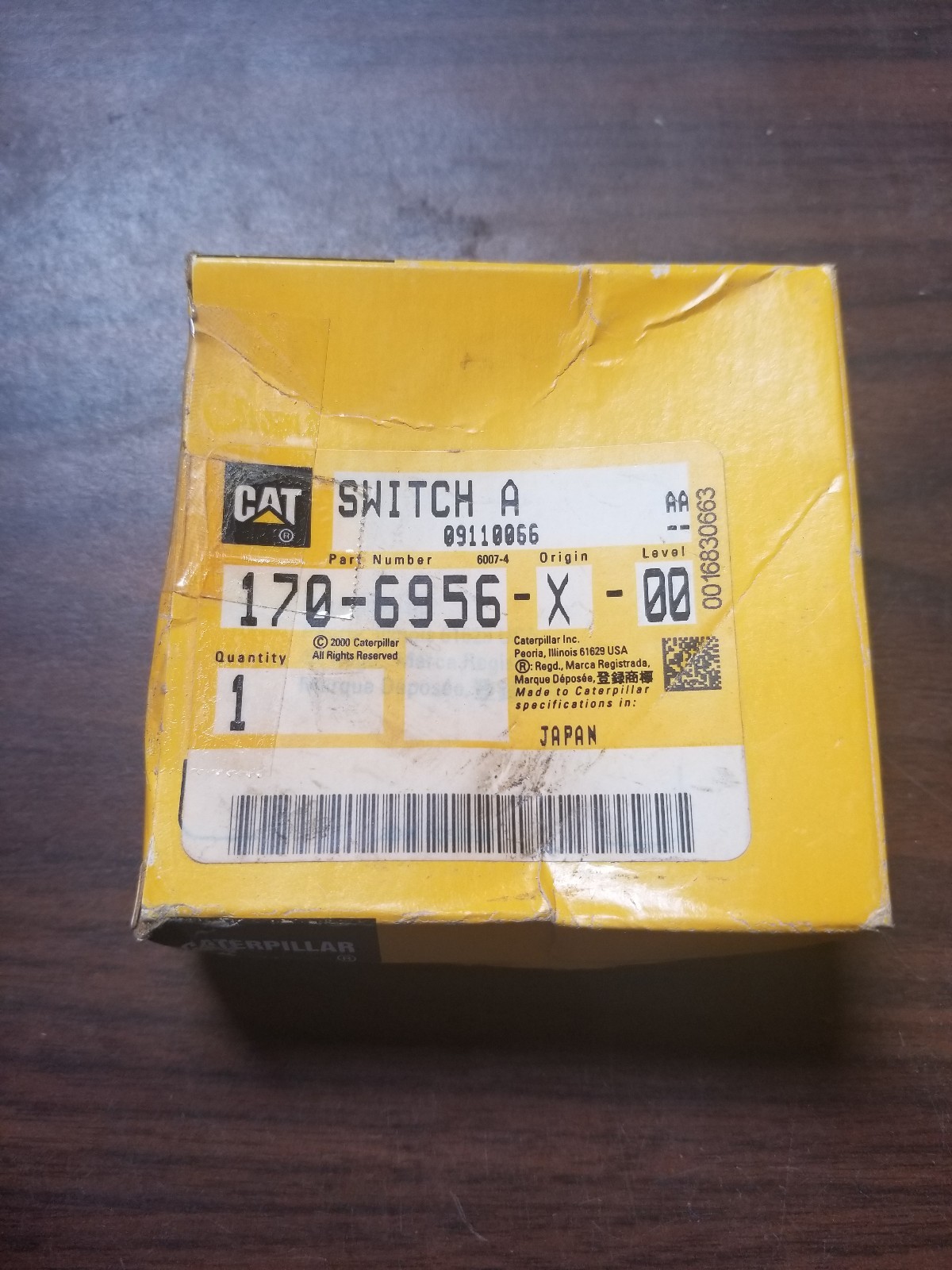 CAT Caterpillar 170-6956 Switch Assembly 18JS-1803-C8 | eBay