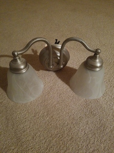 Murray Feiss Elegant 2-Light Vanity Sconce Lighting Fixture Bathroom ...