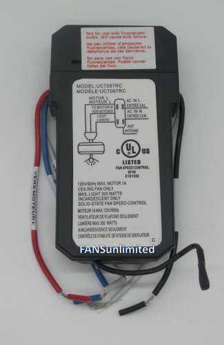 UC7067RC Ceiling Fan Receiver 7067FM-01J(6+5) | eBay