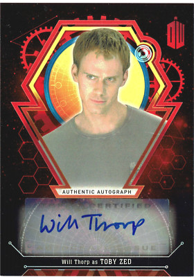 Doctor Who Extra Terrestrial Autograph Will Thorp as Toby Zed Red ...