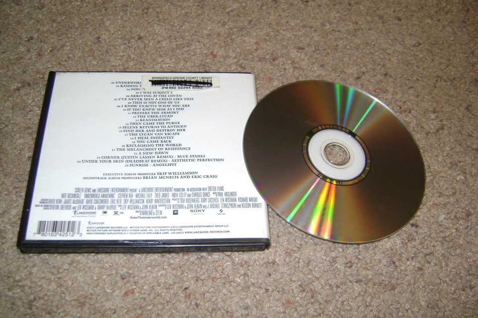 Underworld Awakening Original Score Soundtrack Ex-Library Acceptable CD ...