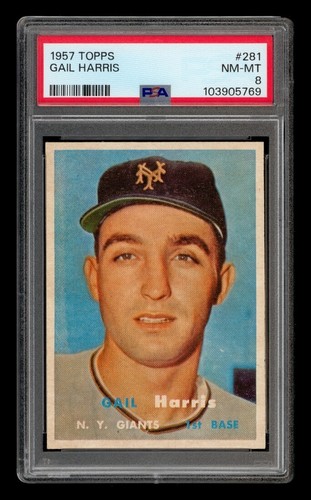 1957 Topps Set-Break #281 Gail Harris PSA 8 NM-MT | eBay