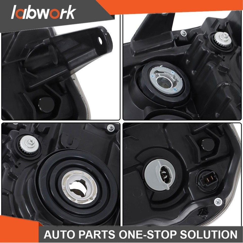 Labwork Halogen Headlights Assembly For Honda Pilot 2009-2011 Chrome ...