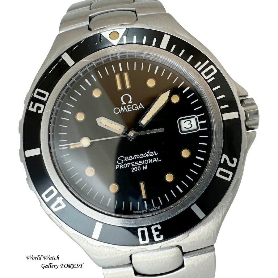 OMEGA Seamaster Professional 200M 396.1042 Black Dial Quartz Men's ...