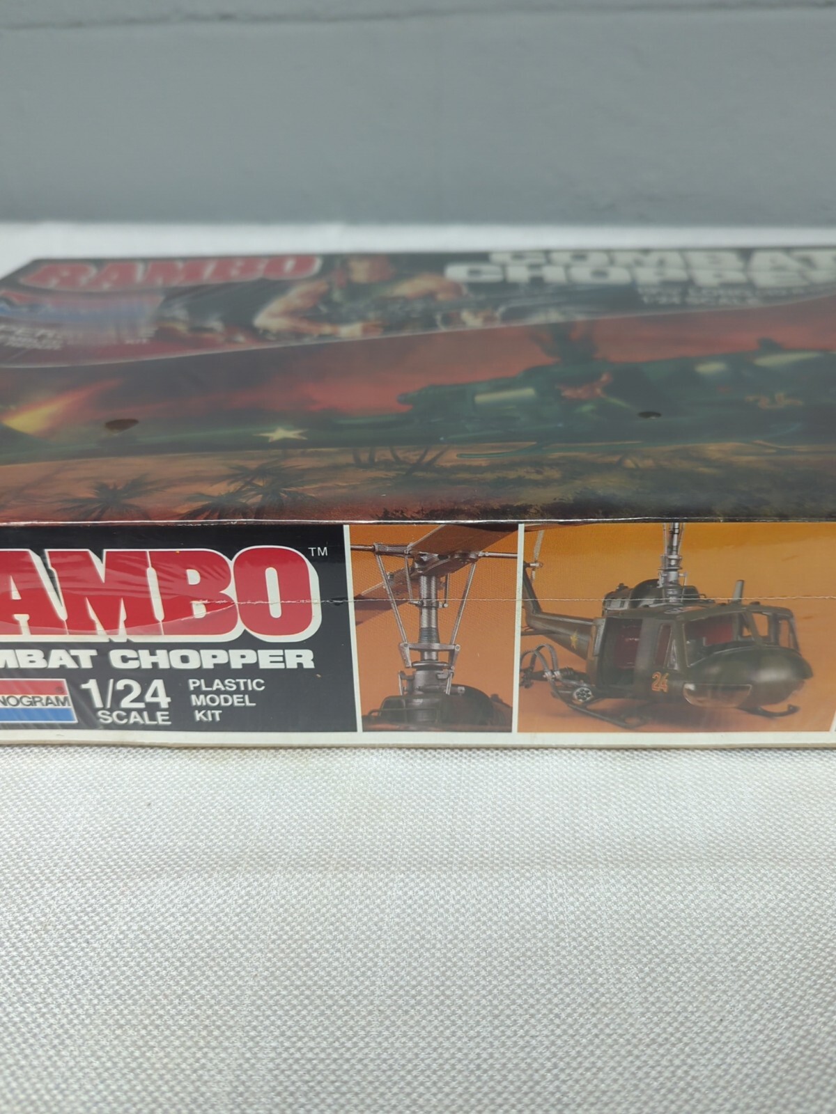 1985 Monogram Rambo Combat Chopper 1/24 Superscale Huey Helicopter for ...