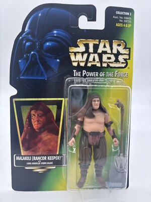 Star Wars Power Of The Force Freeze Frame Malakili Rancor Keeper 3.75 ...