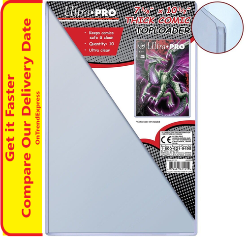 10 x Ultra Pro Comic Book Protector Holder Toploader Fit Comics up to ...
