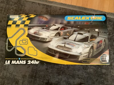 Scalextric 1/32 Le Mans 24 Hr. Mercedes CLK GT Slot Car Racing Set | eBay