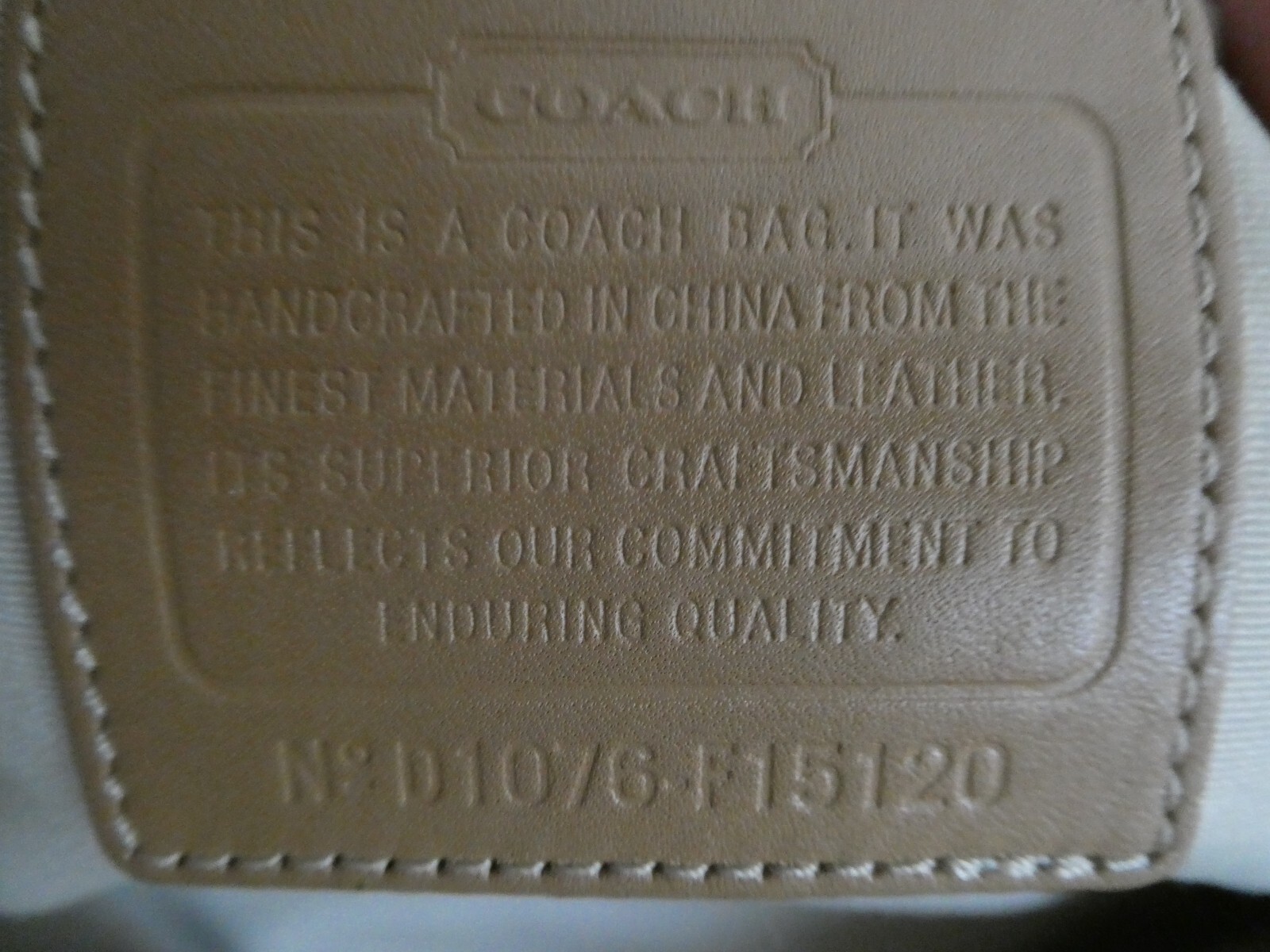 Coach women's ivory brown vintage shoulder bag #D1076-F15120 | eBay