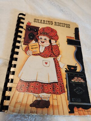 Vintage Sharing Recipes A Book of Favorite Recipes 1988 Spiral bound ...