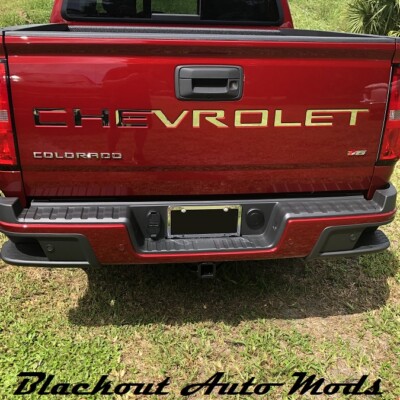 Chrome Tone Tailgate Letter Inserts For 2021-22 Chevrolet Colorado | eBay